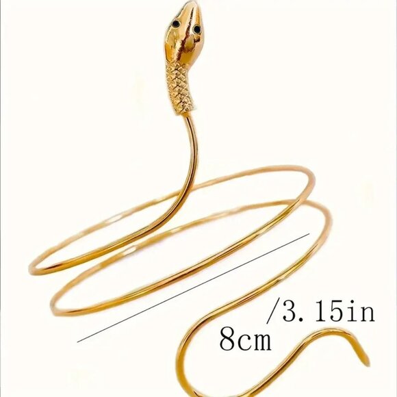 Snake Arm Cuff | Jewelry | Snake Upper Arm Cuff Wrap Bracelet Boho ...